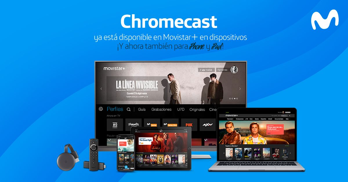 Lanzamos Movistar+ en Dispositivos para Chromecast