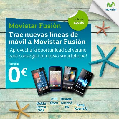 Llévate en agosto un smartphone de Movistar desde 0€/mes | Comunidad ...